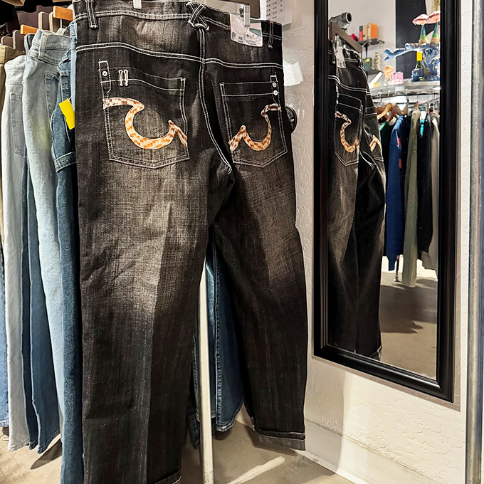 Designer denim gets a second life on these racks, where the perfect pair of jeans awaits at a fraction of their original price.
