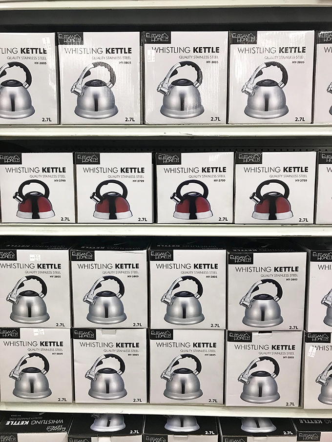 Kettle conundrum: silver or red? At these prices, the hardest part isn't deciding whether to buy one, but choosing which color matches your kitchen.