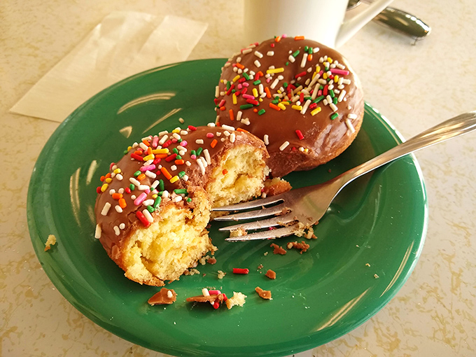 Chocolate frosting meets rainbow sprinkles in a joyful reunion that proves some childhood pleasures are worth revisiting well into adulthood.