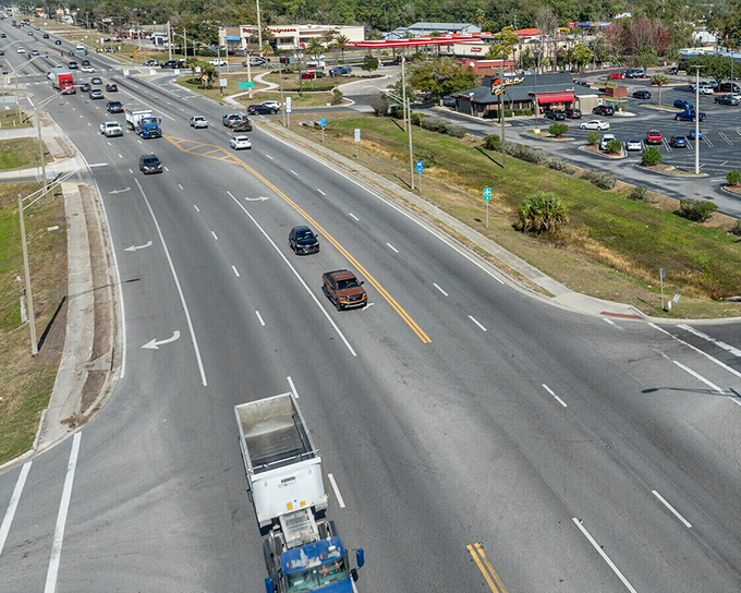 Traffic jams? Not in Palatka. The roads flow as smoothly as conversations at the local diner, where everybody still knows your name.