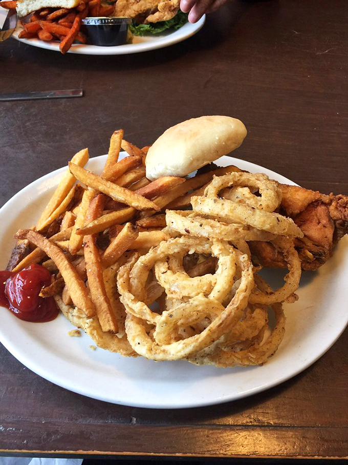 Onion rings so perfectly golden they deserve their own currency. Those aren't just bangles for your plate&mdash;they're edible jewelry for your taste buds.