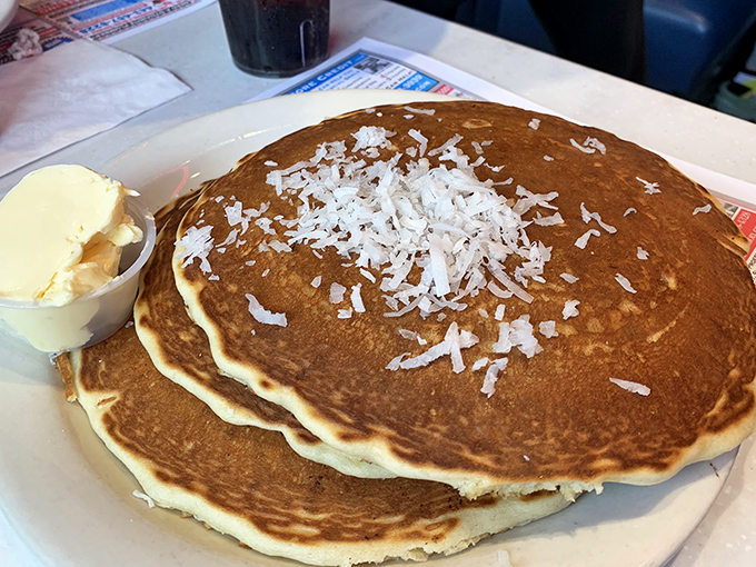 These aren't pancakes &ndash; they're fluffy golden clouds that happened to land on your plate this morning.