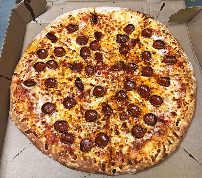 The classic pepperoni pizza&mdash;where each little cup of pepperoni holds a tiny pool of flavor that makes you wonder why you ever considered ordering anything else.