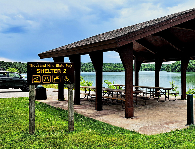 Picnic shelters with million-dollar views&mdash;where lunch comes with a side of serenity and the Wi-Fi password is simply "look up."