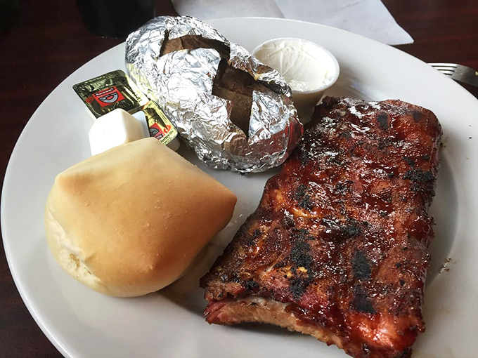 Fall-off-the-bone ribs with that caramelized exterior that makes you forget napkins exist for a reason. Worth every sticky finger.