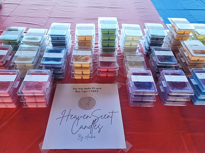 Heaven Scent indeed! Colorful wax melts arranged like an artist's palette promise to transform your home with fragrances that outlast those fancy mall candles.