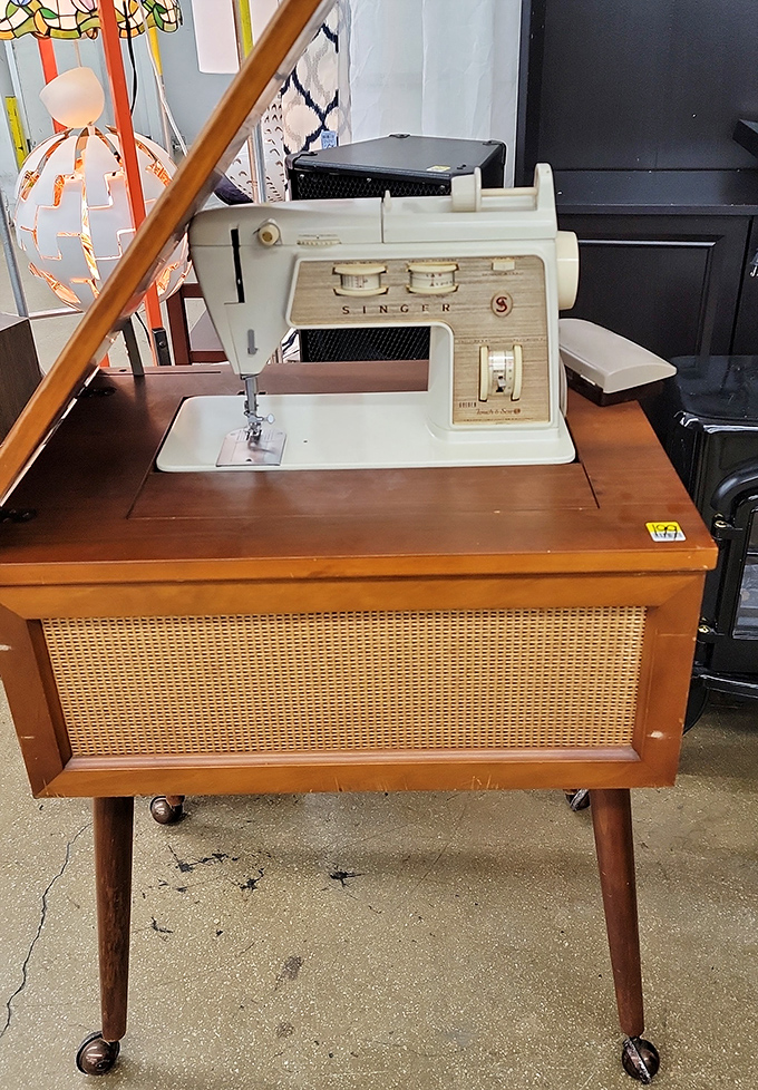 This vintage Singer sewing machine isn't just furniture &ndash; it's a time capsule of craftsmanship from when things were built to outlast their owners.