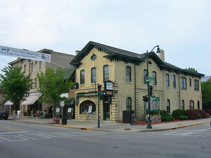 Corner buildings in Cedarburg don't just occupy space&mdash;they command it, with architectural details that would make modern developers weep with inadequacy.