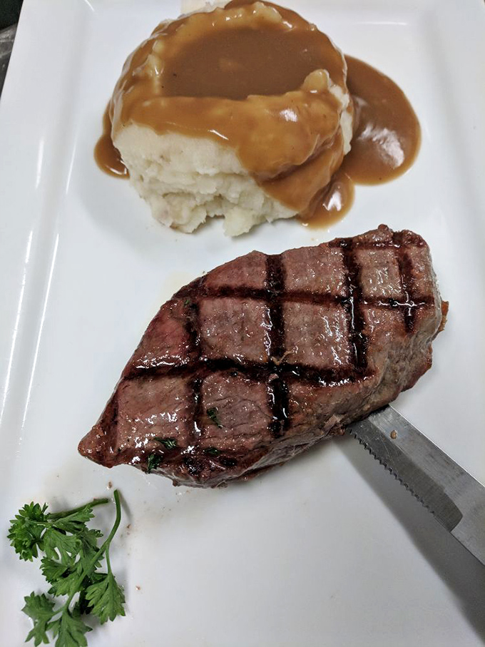 A steak that proves breakfast can be a serious affair. Perfectly seared, juicy, and ready to fuel a day of Lake Erie adventures.