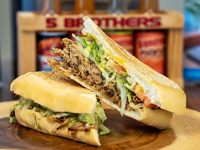 The steak sandwich doesn't need fancy plating or garnishes&mdash;just honest ingredients stacked generously between bread that knows its supporting role.