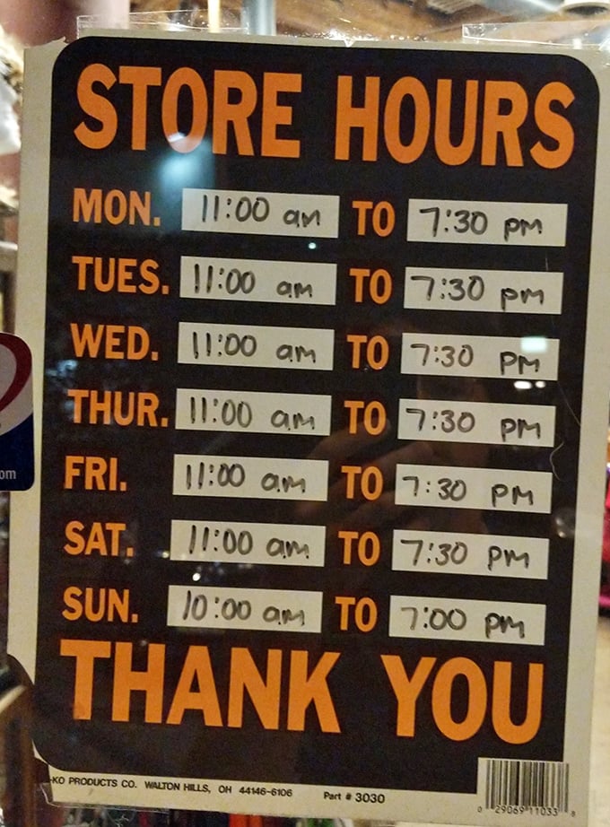 These posted hours are your gateway to bargain hunting bliss in the heart of Los Angeles.