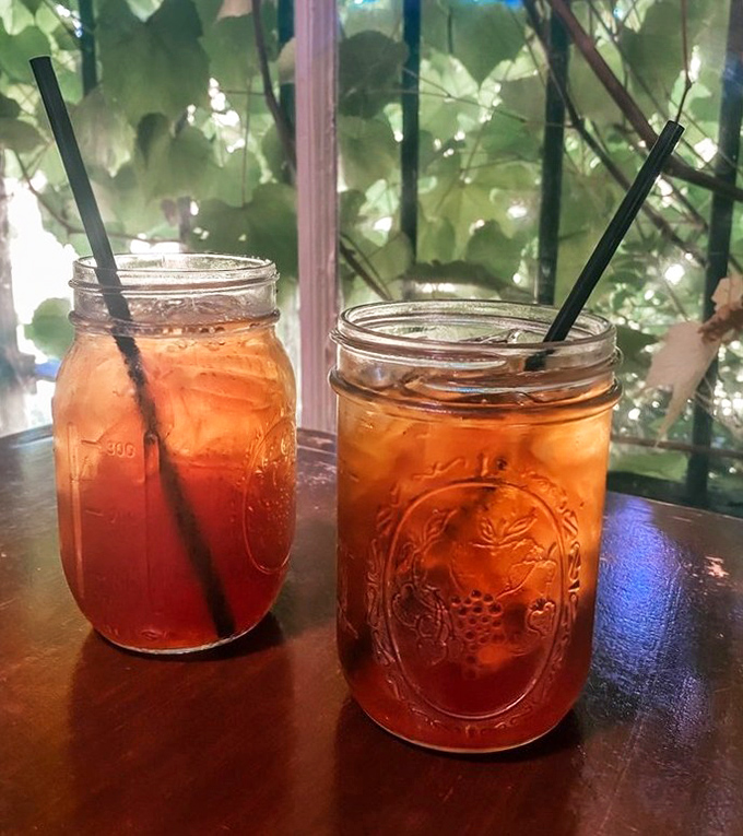 Mason jars of sweet tea&mdash;the wine of the South&mdash;catching afternoon light through windows, promising refreshment that borders on spiritual experience.
