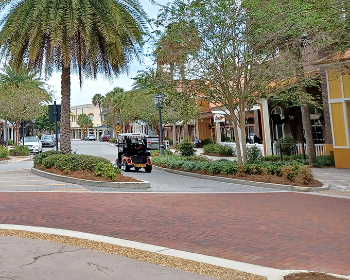 The town center's perfect blend of brick pathways and lush greenery creates an oasis where even errands feel like a vacation.