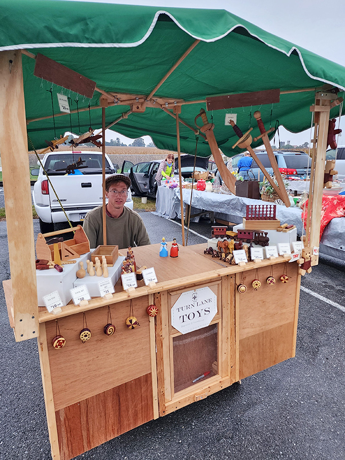 Handcrafted wooden toys that laugh at batteries and never need updating. This craftsman creates heirlooms while the rest of us scroll through social media.