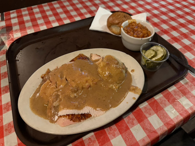 Turkey swimming in gravy with all the fixings&mdash;the kind of honest plate that makes you wonder why you ever bothered with trendy small plates elsewhere.