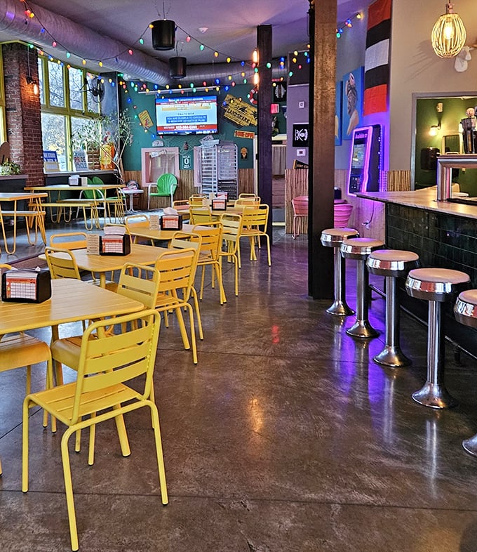 Cinnamon Toast Crunch and Black Forest Bacon donuts share menu space with a "Fruity Pebbles" creation. Childhood cereals, all grown up.