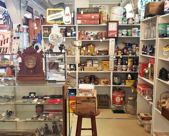 Nostalgia bottled and boxed&mdash;this collection of vintage advertising and everyday items creates a museum where everything's for sale.