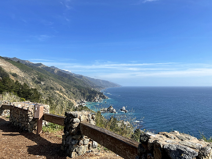 The kind of panorama that makes smartphone cameras seem woefully inadequate and reminds you why they call this the Pacific Coast Highway.