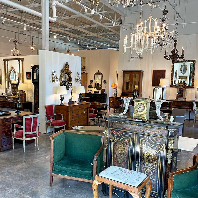 Elegant furnishings arranged like a sophisticated game of Tetris, where every piece has history and character worth discovering.