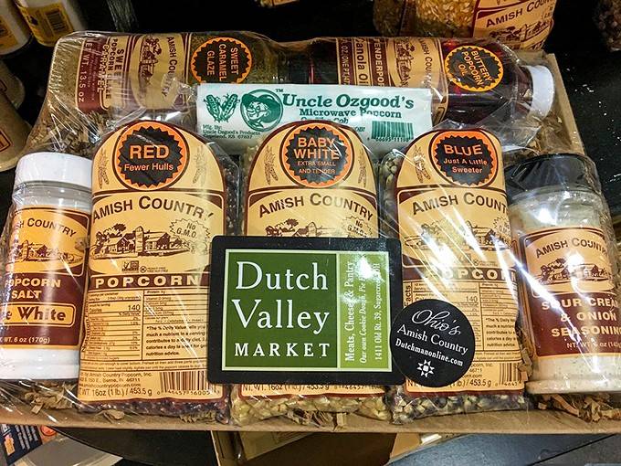 Fresh popcorn bags beckon like salty sirens, perfect for munching during your scenic drive home.