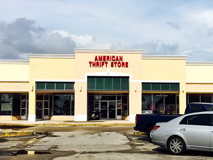 Hollywood glamour meets everyday bargains in this perfectly organized thrift shopping paradise.