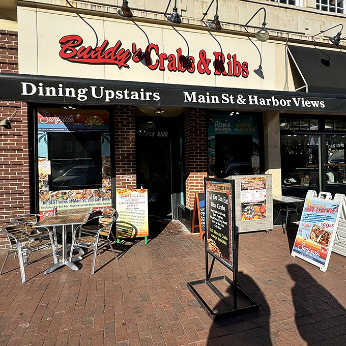 Buddy's Crabs & Ribs: Annapolis dining with a view! Where Maryland's seafood tradition meets all-you-can-eat indulgence in historic downtown.