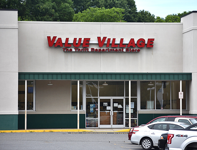 Value Village's simple storefront belies the treasure trove within&mdash;like a poker player with a royal flush keeping a straight face.