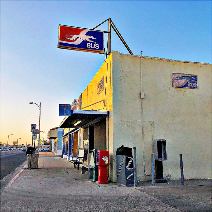 Delano&rsquo;s Greyhound station offers a humble but vital link to the rest of California&mdash;where travelers come and go under the wide Central Valley sky.