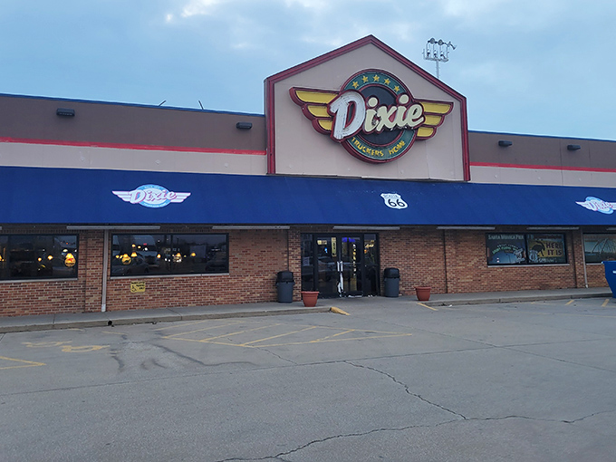 Dixie's Route 66 charm captures the essence of roadside Americana. That sign has probably witnessed thousands of satisfied smiles over the years.