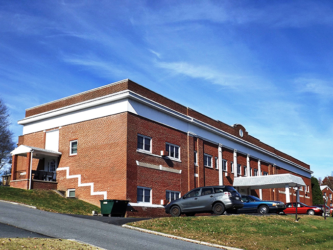 Duncannon's weathered buildings tell stories of river history and Appalachian Trail hikers seeking rest at the famous Doyle Hotel.
