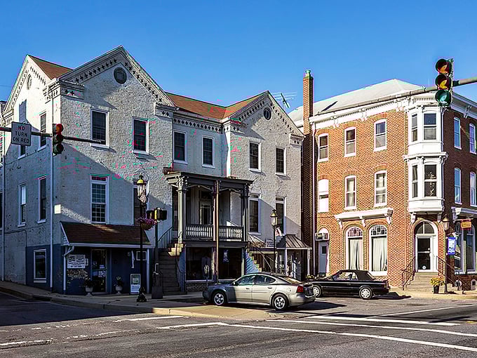 Emmitsburg's historic buildings stand shoulder to shoulder, like old friends posing for a group photo that's lasted centuries.