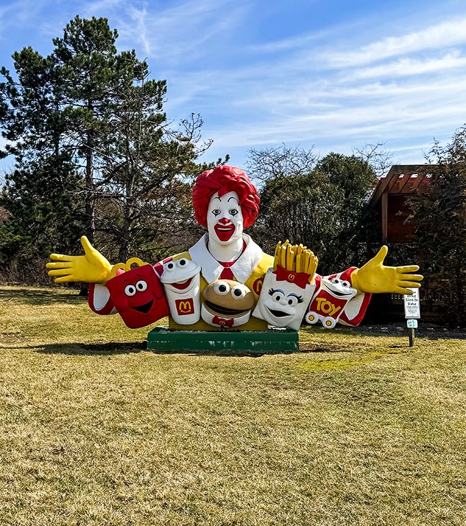 Ronald and the gang are super-sized and ready to party! Even the fries look happy to see you.