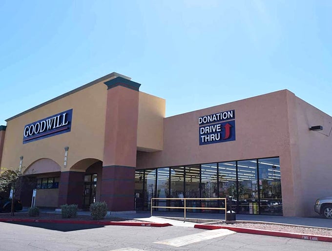 Goodwill's spacious storefront offers a convenient donation drive-thru. Drop off, then shop - the perfect combo!