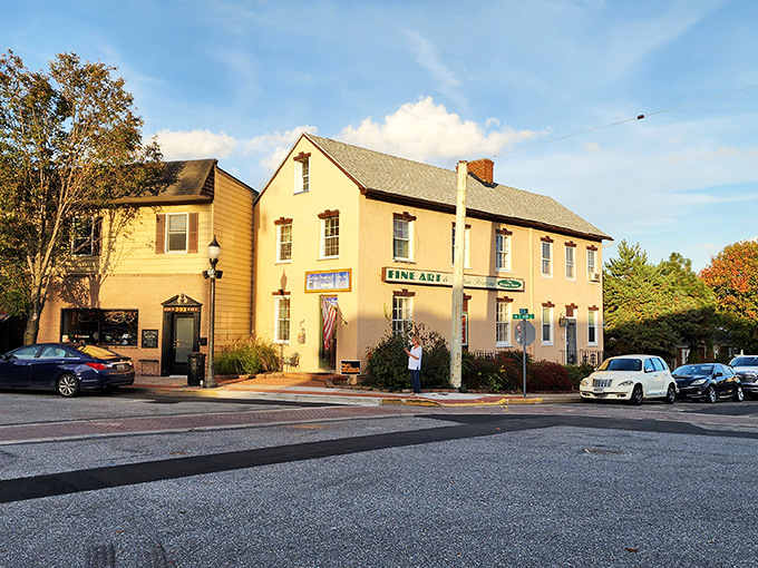 Historic charm meets creative spirit &mdash; a golden hour moment in Havre de Grace.