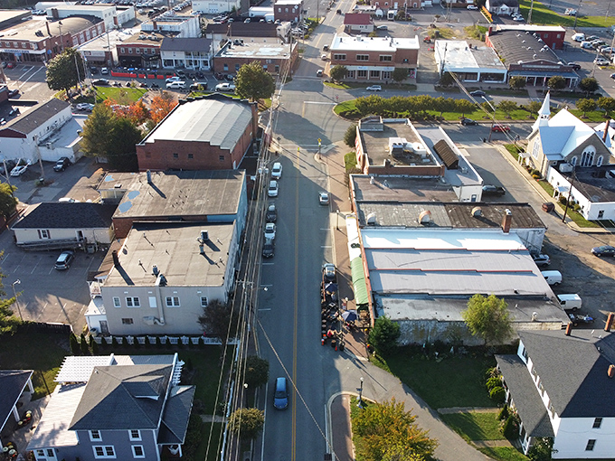 Leonardtown's storefronts wear their history proudly, with brick facades that have watched generations come and go.