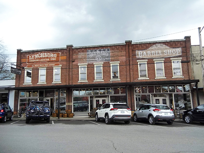 Lynchburg's famous facades look exactly like what you'd expect from Jack Daniel's hometown - authentically American.