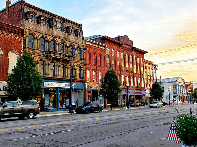 Marshall's historic downtown features the kind of brick buildings that have witnessed generations of first dates, family celebrations, and "I'll just run in for one thing" shopping trips.