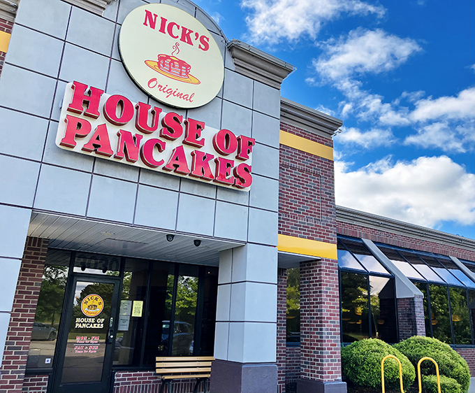 Nick's House of Pancakes looks modern outside, but inside lurks old-school pancake perfection that would make grandma proud.