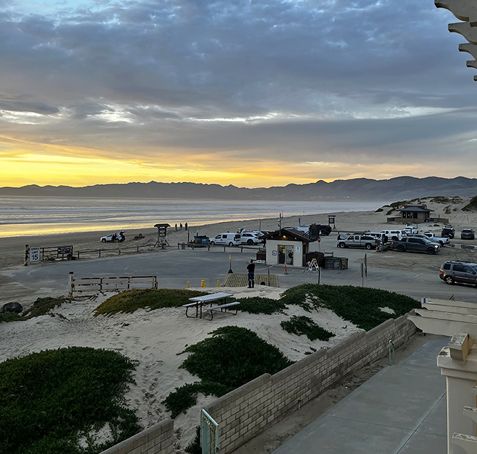 The sun sets on Oceano's affordable beachfront, where retirement dreams don't require a millionaire's portfolio.