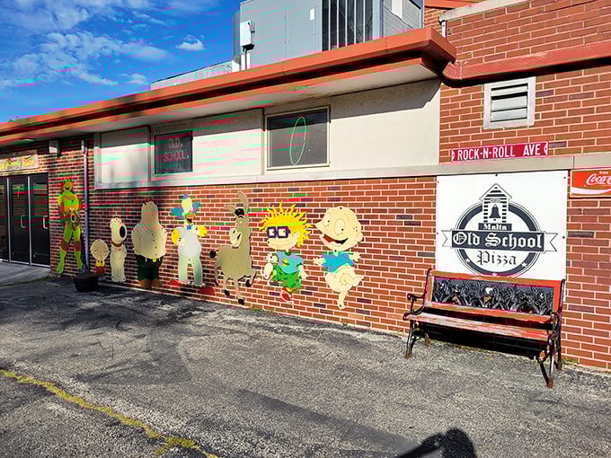 Those cartoon characters on the wall are your first clue&mdash;this place knows how to have fun while serving serious pizza.