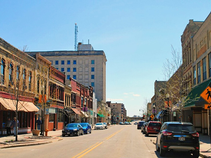 Downtown Oshkosh offers the perfect blend of historic charm and modern convenience. Your retirement check stretches like it's doing yoga here!