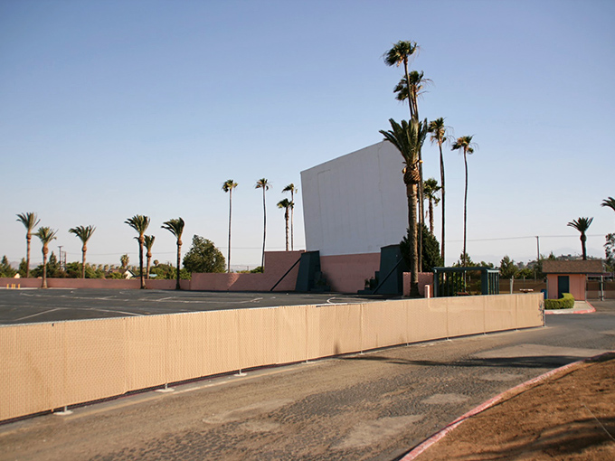 Rubidoux's iconic screen glows against the twilight sky, beckoning movie lovers to Riverside's beloved outdoor cinema.