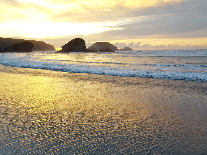 Sand Dollar Beach stretches out like nature's welcome mat along Big Sur's magnificent coastline.