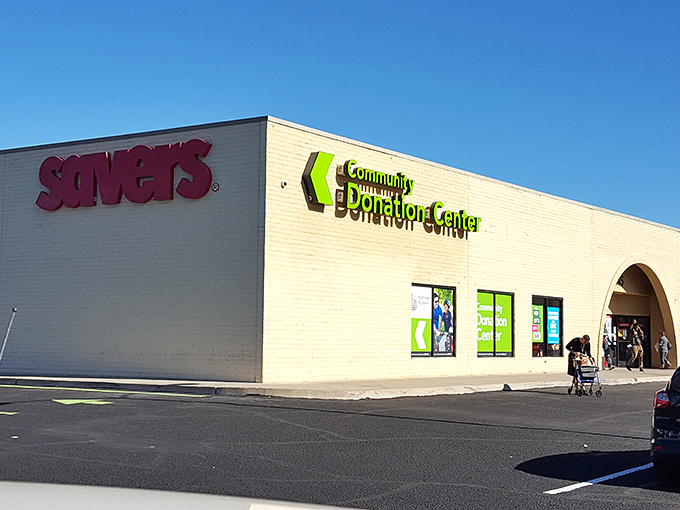 Savers and its Community Donation Center stand proud against Tucson's mountain backdrop&mdash;thrifting with a view.