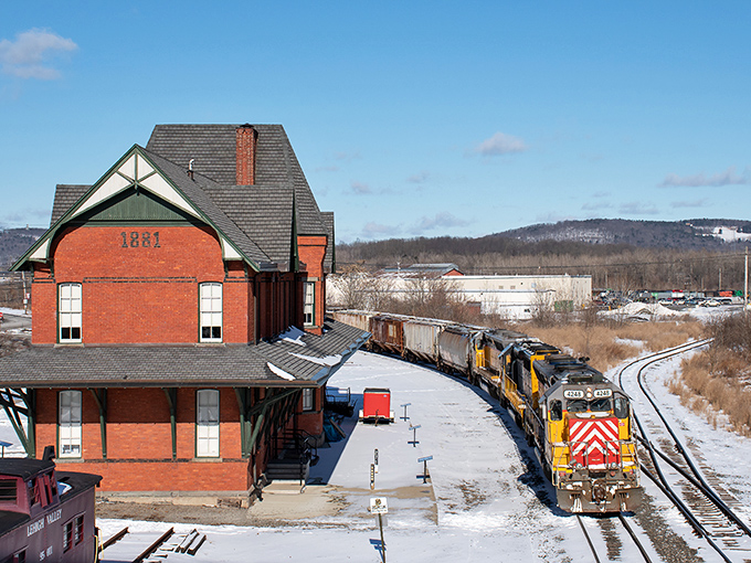 Trains still rumble through Sayre, connecting the city's industrial past with its forward-looking present.