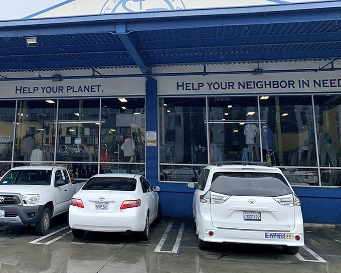 "Help Your Planet. Help Your Neighbor in Need." Shopping with purpose never looked so inviting!