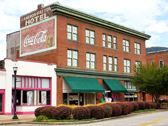 South Pittsburg's vintage hotel sign beckons like a friendly ghost from America's golden age of travel.