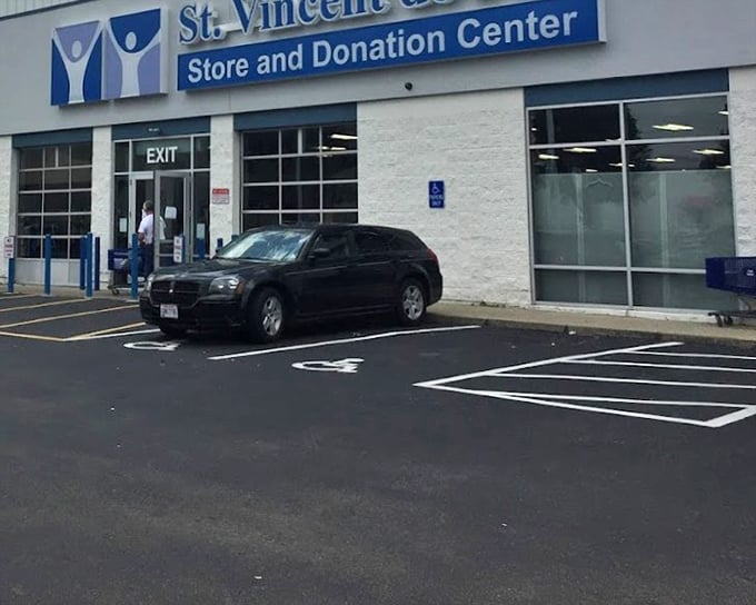 St. Vincent de Paul's clean, modern exterior promises an equally organized shopping experience within its generous square footage.