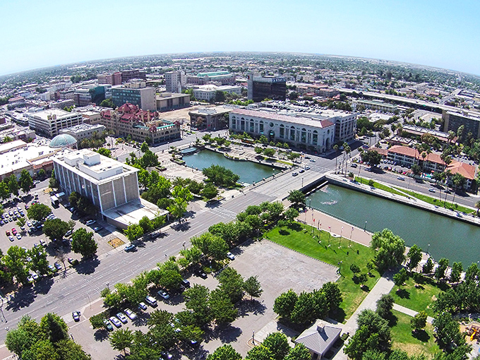 Stockton's waterfront district offers affordable urban living with scenic views that don't require a millionaire's budget.