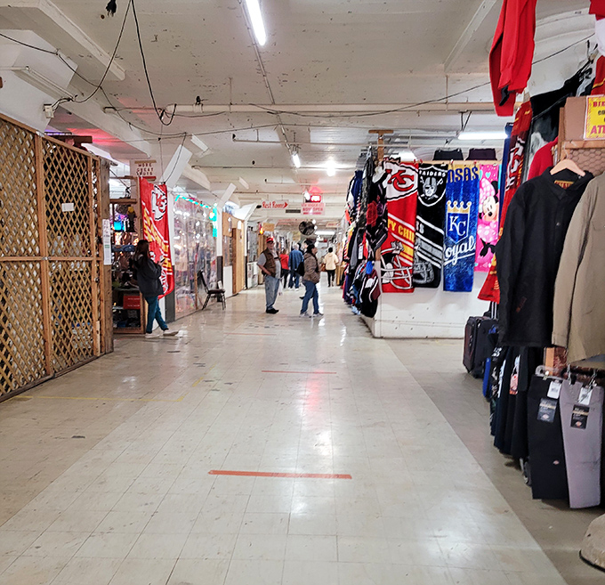 These wide corridors buzz with the energy of serious shoppers who know that today's junk could be tomorrow's prized possession.